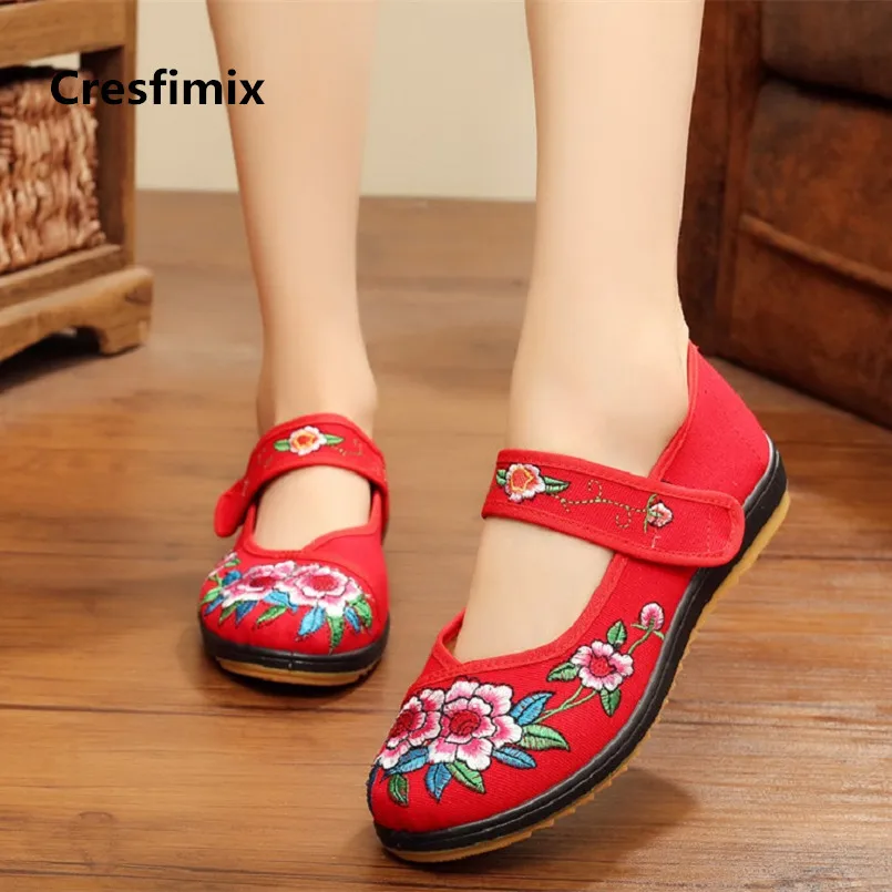 Women-Fashion-Round-Toe-Anti-Skid-Comfortable-Floral-Shoes-Lady-Cool ...