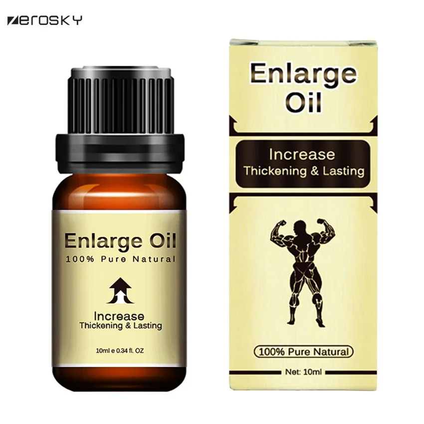 Zerosky Men 10ml Enlarge Oil Chinese Herbal Enlarge Massage Oil Enlargement Oils Permanent Safe ...