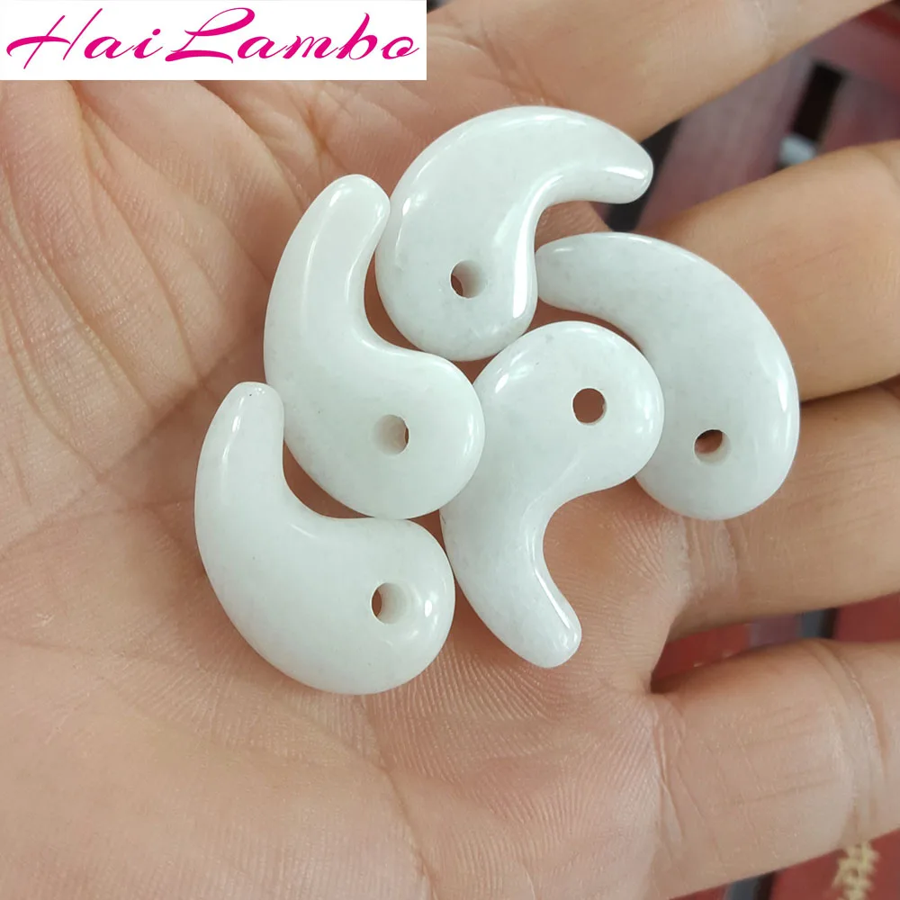 HaiLambo-Natural-White-Jades-Hand-Carved-Magatama-Pendant-Comma-Beads ...