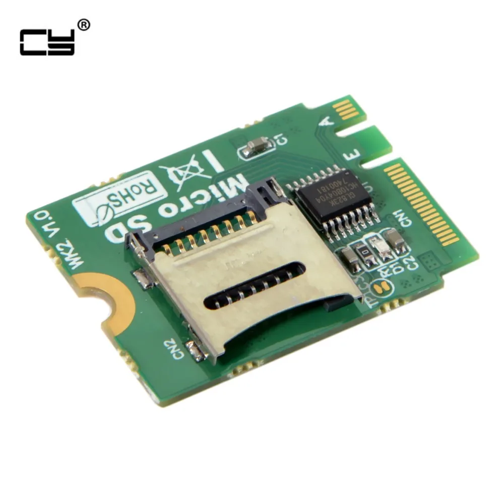 M2 NGFF key A.E WIFI Slot To Micro SD SDHC SDXC TF card Rearder T-Flash ...