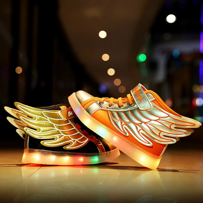 The new!Children light shoes Colorful lights shoes LED luminous ...