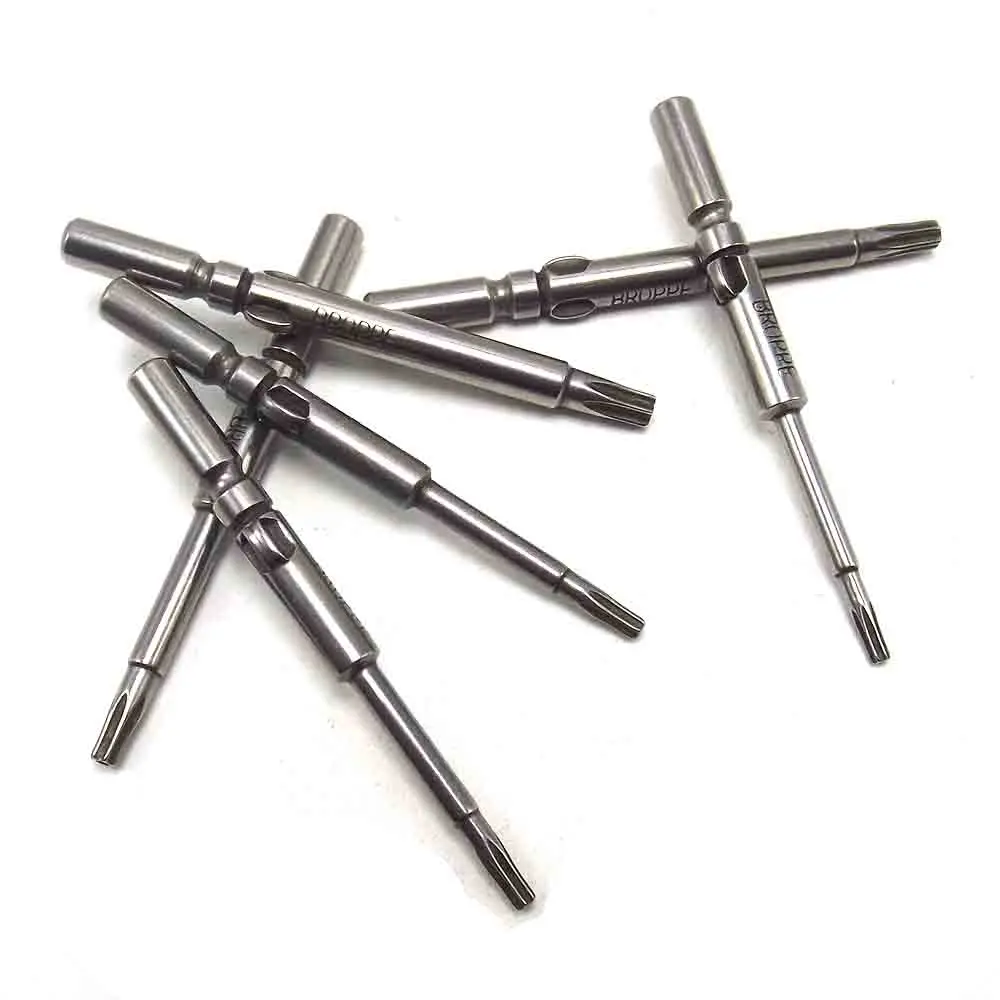 Hoen 6pcs 801 Round Shank Magnetic Phillips Cross Screwdriver Bits ...