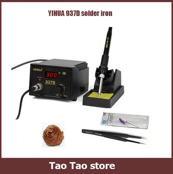 free shipping Temperature Control ESD Digital Soldering Station / Rework Stations YIHUA 937D ...