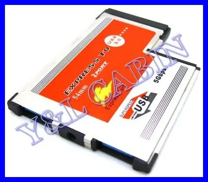 2 Port Hidden Inside USB 3.0 USB3.0 to Expresscard Express Card 54 54mm ...