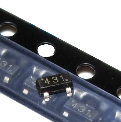 50PCS TL431 SOT TL431A SOT 23 431 SOT SMD new voltage regulator IC ...