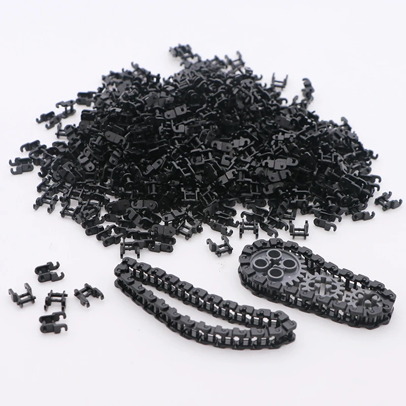 Bricks Technical Parts Bulk Chain Link Gear Tank Track Tread Motorcycle ...