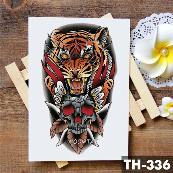 Neo Traditional Tiger Tattoo Flash