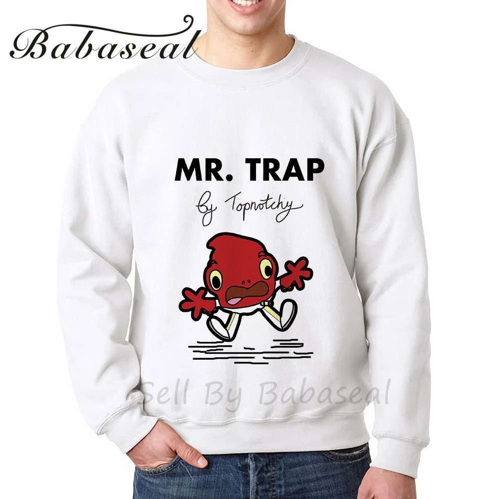 Babaseal Mr Trap Designer Slim Fit Hoodies Hip Hop White Sweatshirt New ...