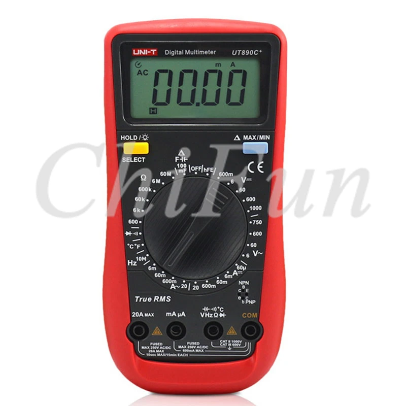 UNI T UT890C+ True RMS Multimeter LCD Digital Display Electrical Tools ...