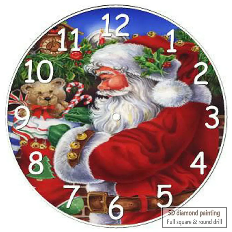 5D алмазная вышивка крестиком настенные часы цветы животные 3d Алмазная ...