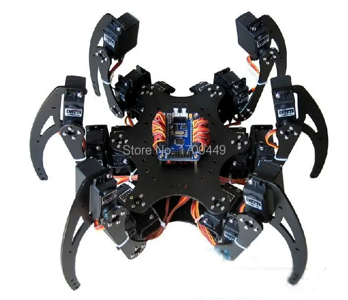 free shipping full kit 18 DOF 6 feet hexapod spider robotic spider ...