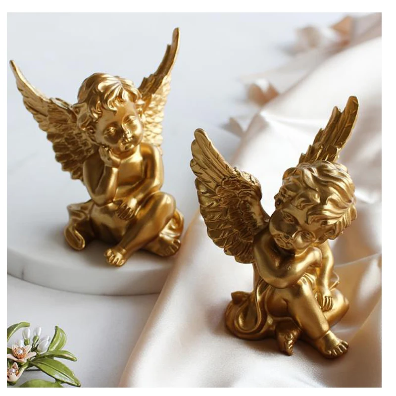 Modern Creative Gifts Beautiful Angel Resin Angel Ornaments Miniature ...