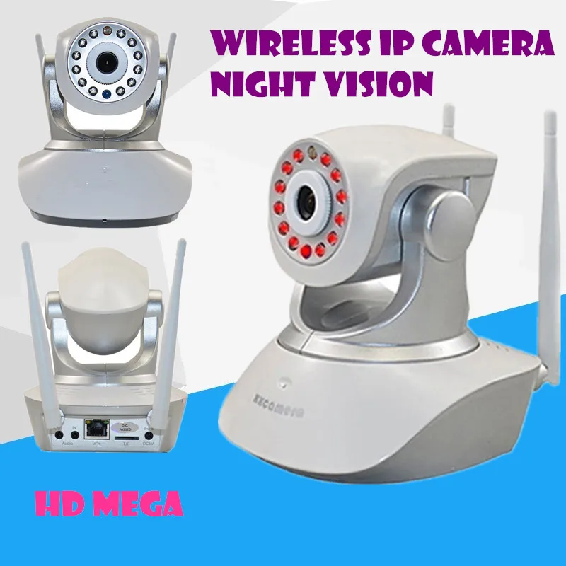 HD 720P Wireless PT IP Camera Wifi CMOS Night Vision H264 IR led Motion ...