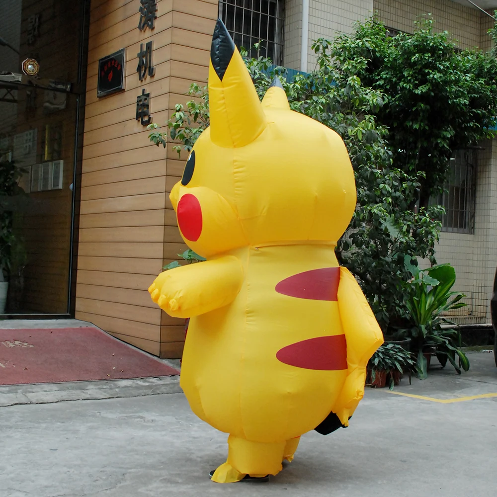תחפושות קולנוע וטלויזיה - Pikachu Inflatable Costume Adult Christmas ...