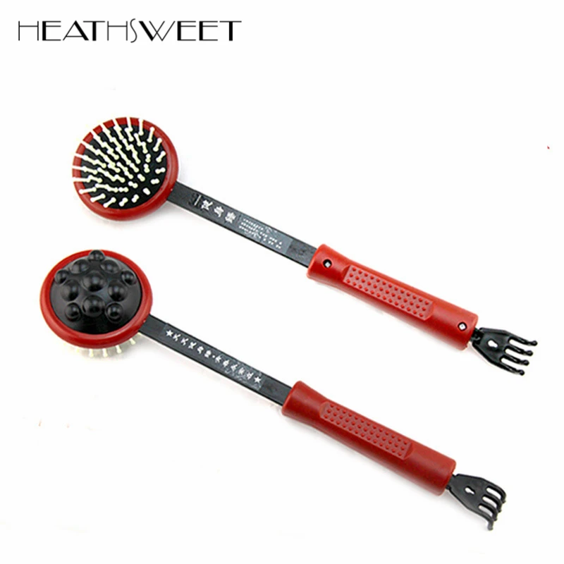 Healthsweet Dual Use Telescopic Back Scratcher Massager Extendable Body Head Full Body Scratch