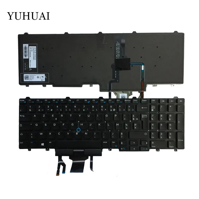 French Laptop Keyboard For Dell Latitude 15 5000 E5550 E5570 Fr With ...