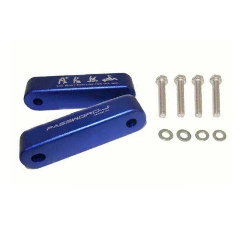 New Blue JDM Aluminum Hood Spacer Risers/Bonnet Riser Fender for Honda ...