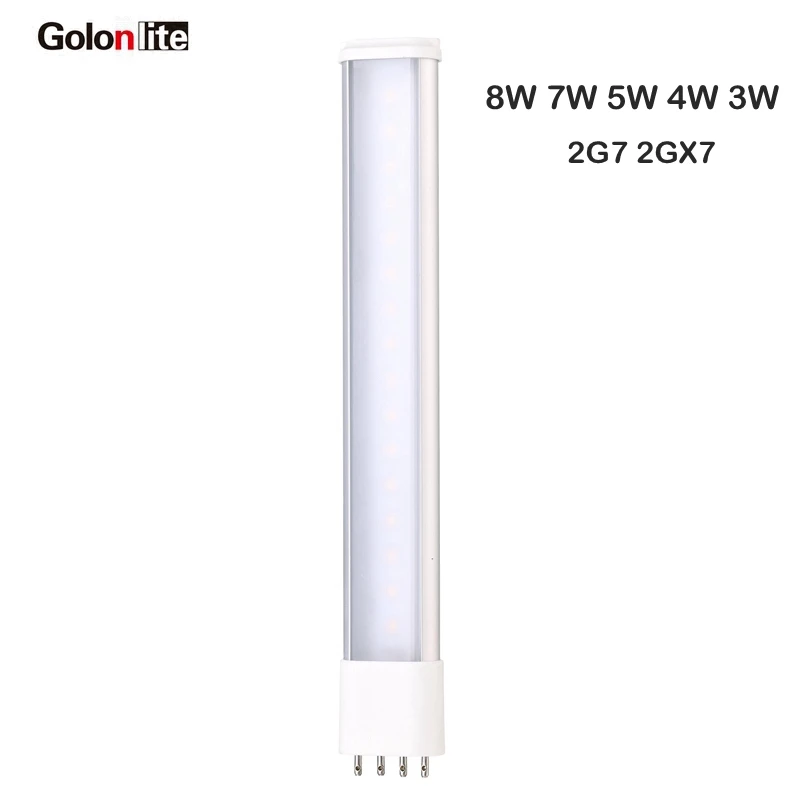 Golonlite led PL tube 2G7 G23 GX23 2GX7 led pls lamp 8W 7W 5W 4W 3W ...