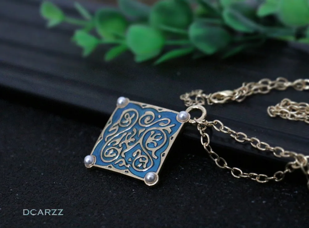 2017 New The Witcher 3 Triss Medallion Necklace Pearls Pendant Wizard ...
