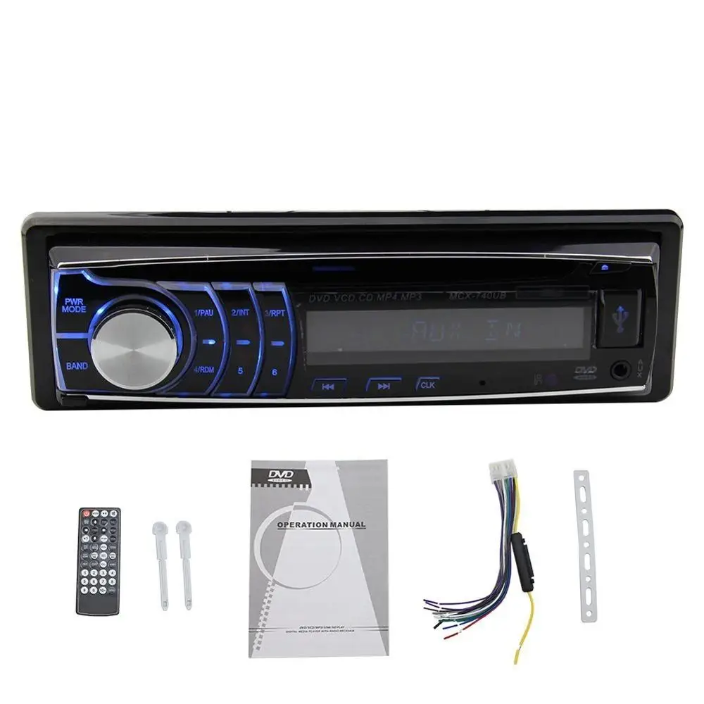 Digital LCD Screen Car Stereo In Dash 12V FM Receiver Car dvd CD Player ...
