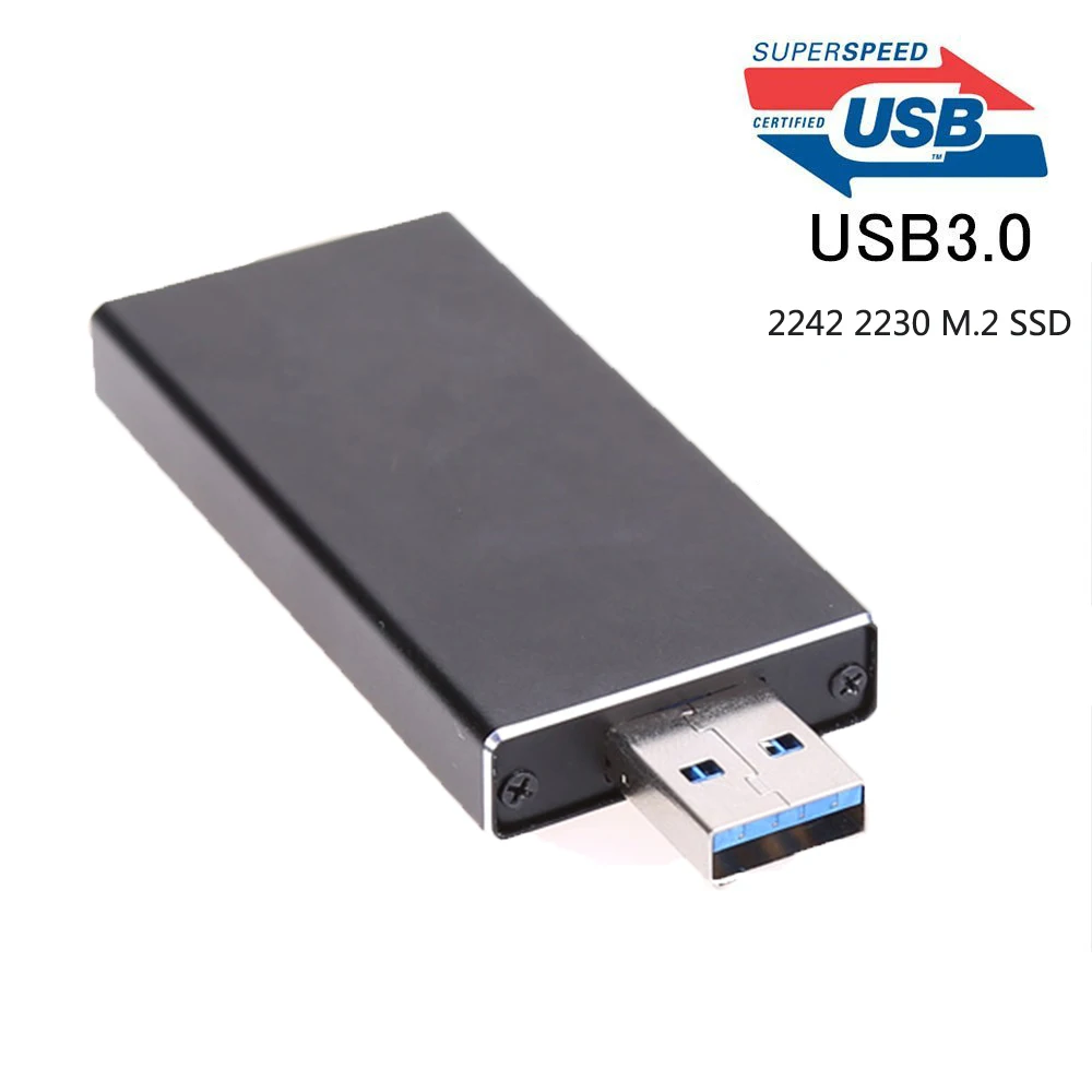 5Gbps USB 3.0 to M.2 2230 2242 SSD Enclosure NGFF SATA bus B KEY ...
