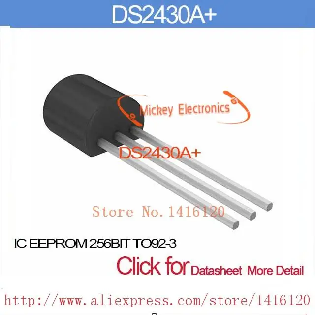 DS2430A + IC EEPROM 비트 TO92 3 DS2430A 2430 DS2430 2430A S2430|eeprom ic ...