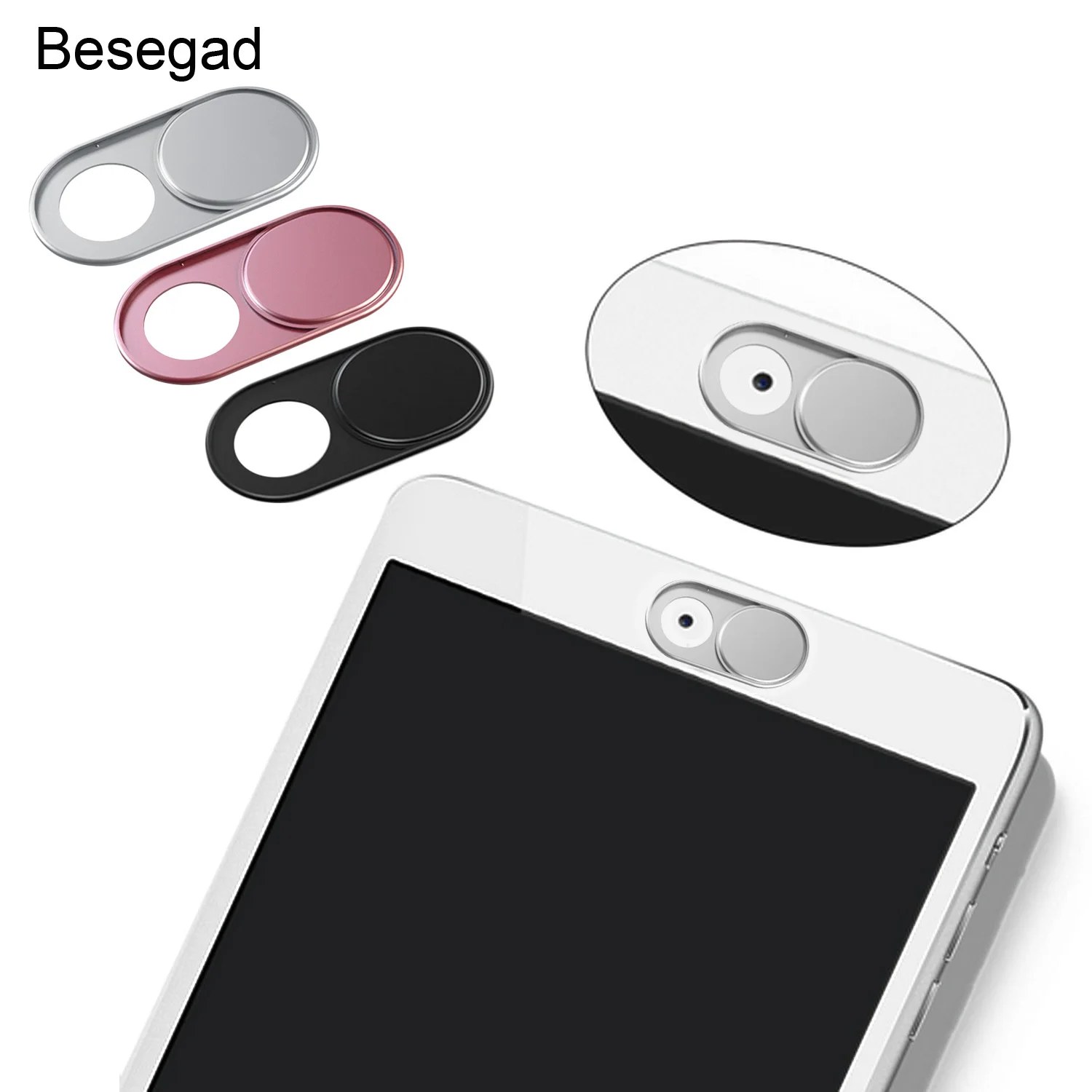 Besegad 3 PCS Ultra Thin Webcam Web Cam Cover with Strong Adhensive for ...