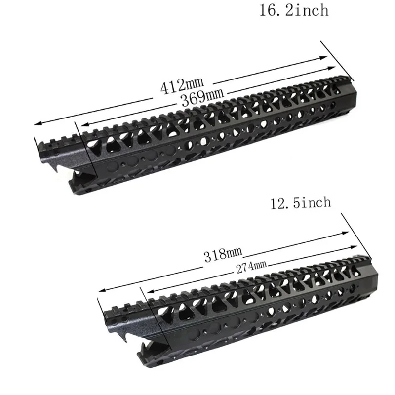 Tactische 12.5 inch & 16.2 inch LVOA C Aluminium Viper handguard Rail voor AEG airsoft M4/M16/AR ...