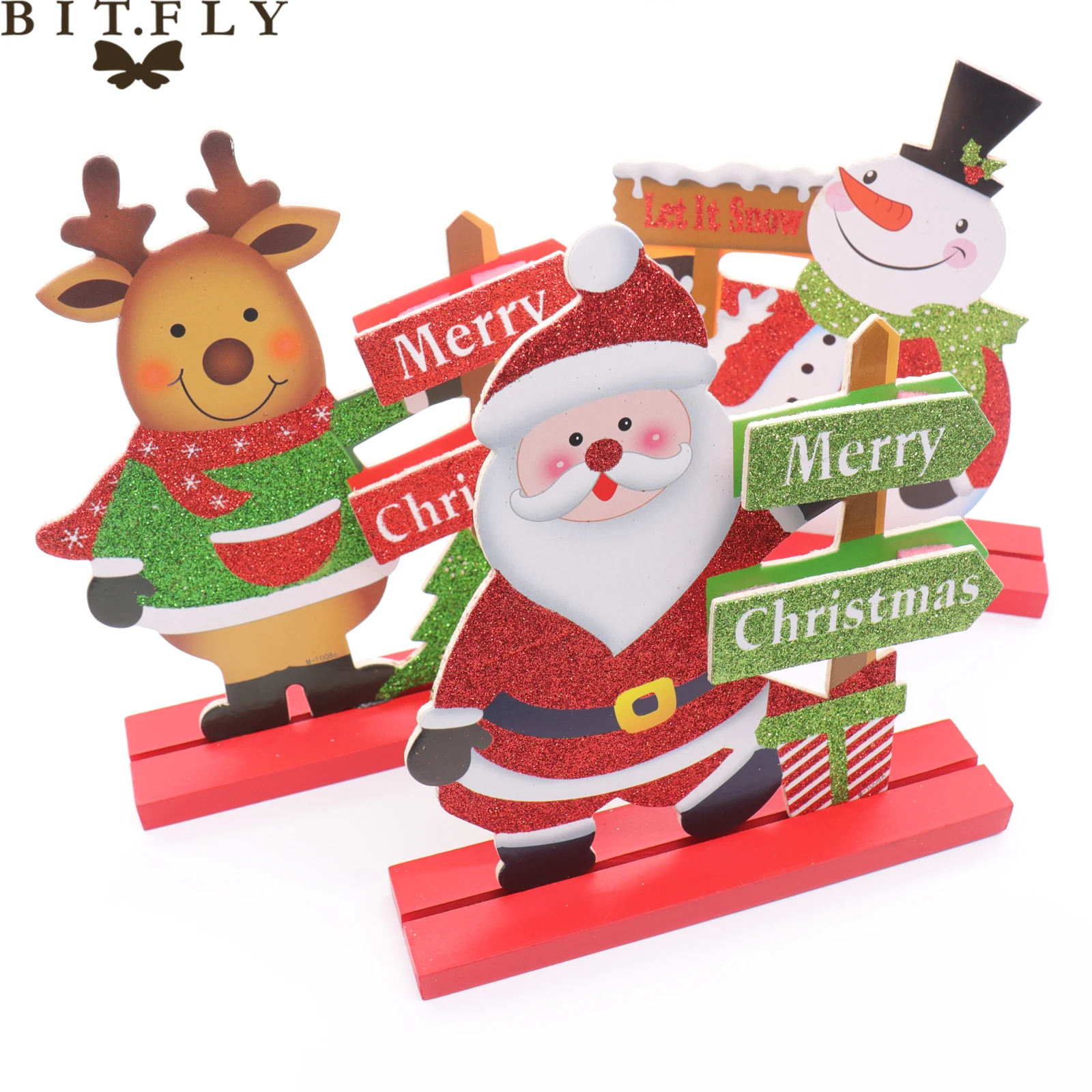 BIT. FLY Рождество Дерево Санта Клаус Лось Снеговик Рождество домашний ...