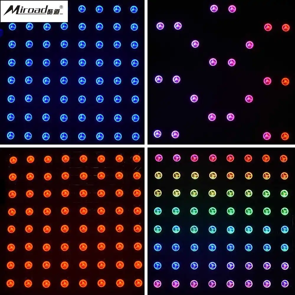 Miroad 8x8 RGB LED Flexible WS2812B 5050 Matrix Dream color ...
