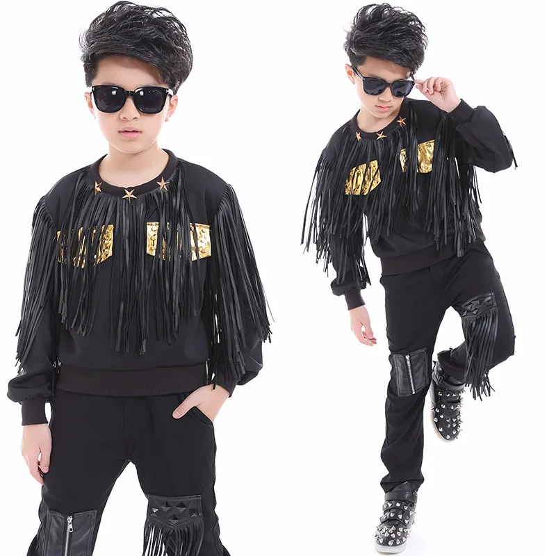 2018 new fashion dance wear kids boys suit stage costume for children ...