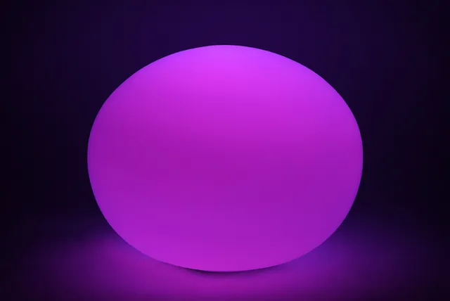 table lamp purple Multi Color LED Night Light glass lampe Glow novelyt ...