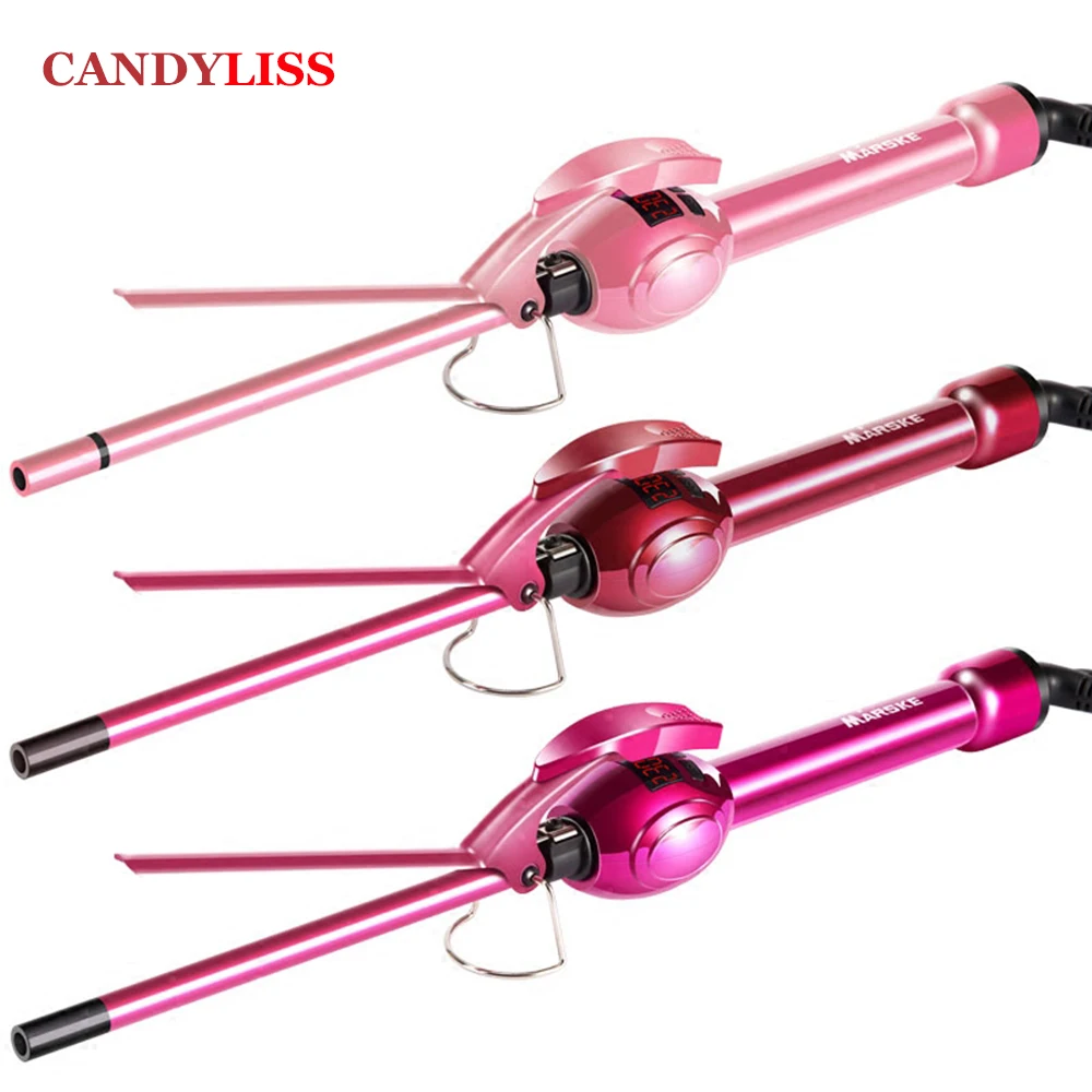Digital Ceramic Curling Iron Hair Curler Professional hair curl irons ...