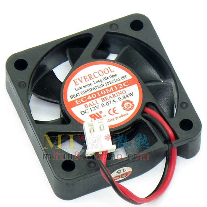 Original Evercool 4010 Dc12v 0.07 A Second-tier Ec4010m12c Ball Bearing Fan - Fans & Cooling ...