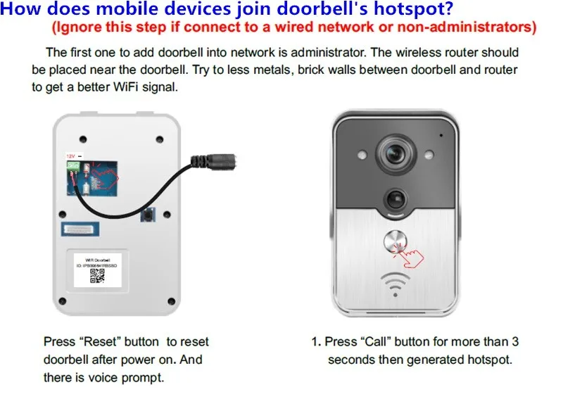 Mobile Vdp Wifi Wireless Video Door Phone Intercom Doorbell Peephole ...