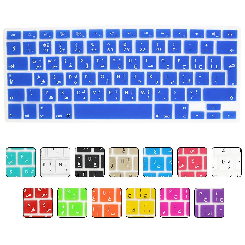 Clavier,Autocollant de couverture de clavier en Silicone, étiquette de ...
