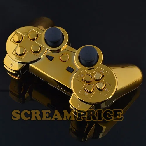 Chrome Gold Ps3 Controller