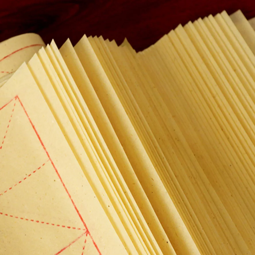 30sheet-Yellow-Chinese-rice-paper-for-painting-calligraphy-Plaid-Xuan ...