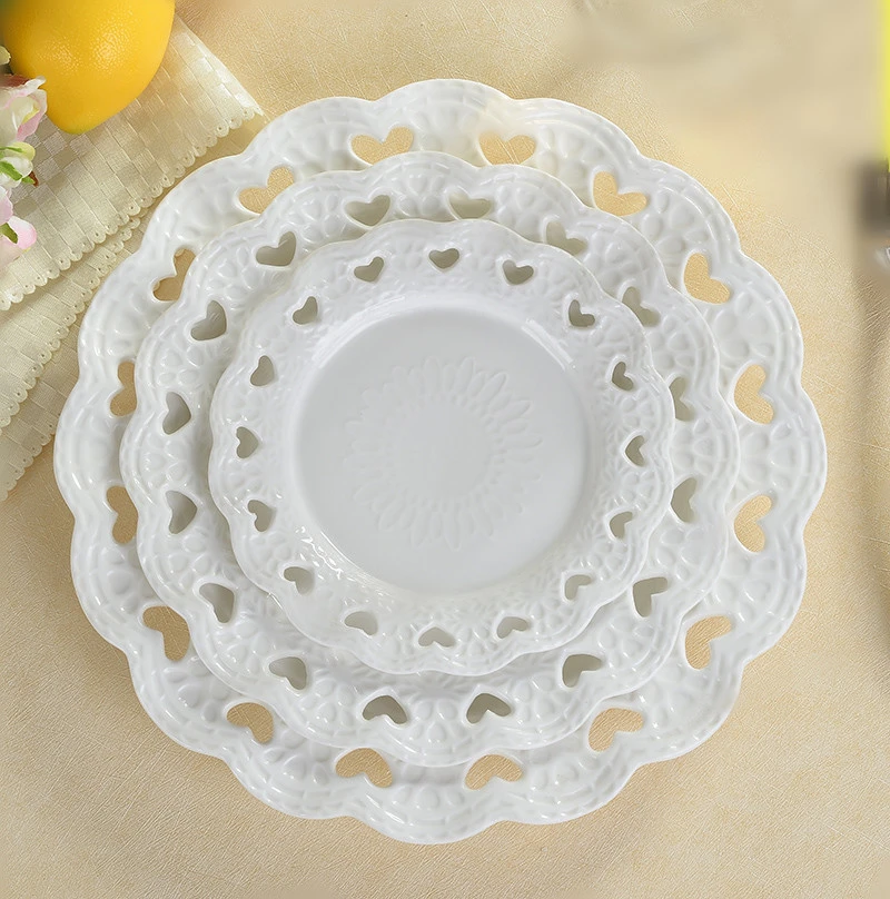 6 Inch / 8 Inch / 10 Inch Cake Plate Hollow Birthday Gift Valentines ...