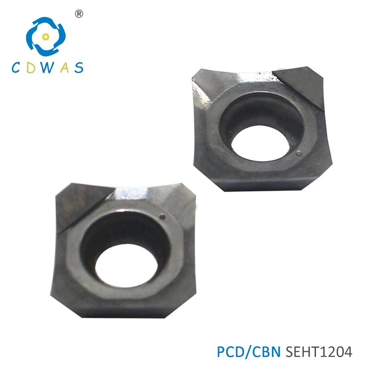 SEHT1204 SEHT 1204 PCD CBN insertos de diamante, herramienta de ...