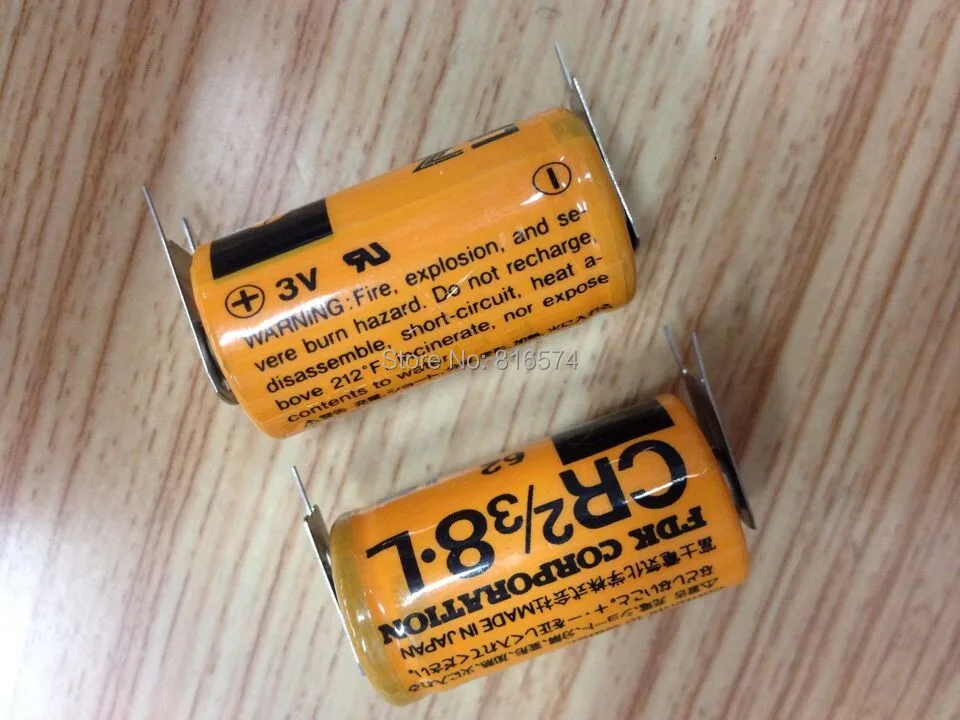 5PCS/LOT New Original FDK FUJI CR2/38.L CR2/3 8L F1ST4S 3V PLC Lithium ...