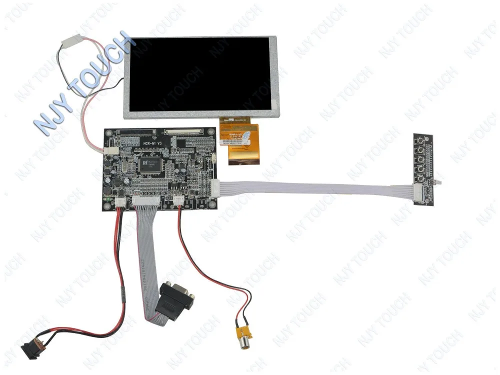 New-6-2inch-TFT-HSD062IDW1-60Pin-800x480-LCD-Screen-Panel-Plus-VGA-AV ...