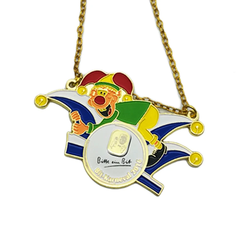 Custom Metal Craft Gold Plated Soft Enamel Badge Medal in Irregular ...