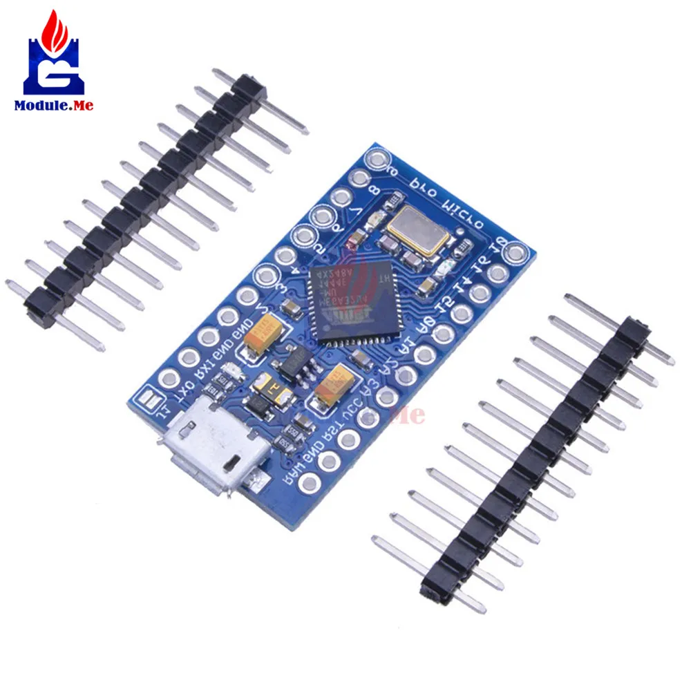 Micro USB ATmega32U4 Pro Micro 3.3V 8MHz Board Module For Arduino ...