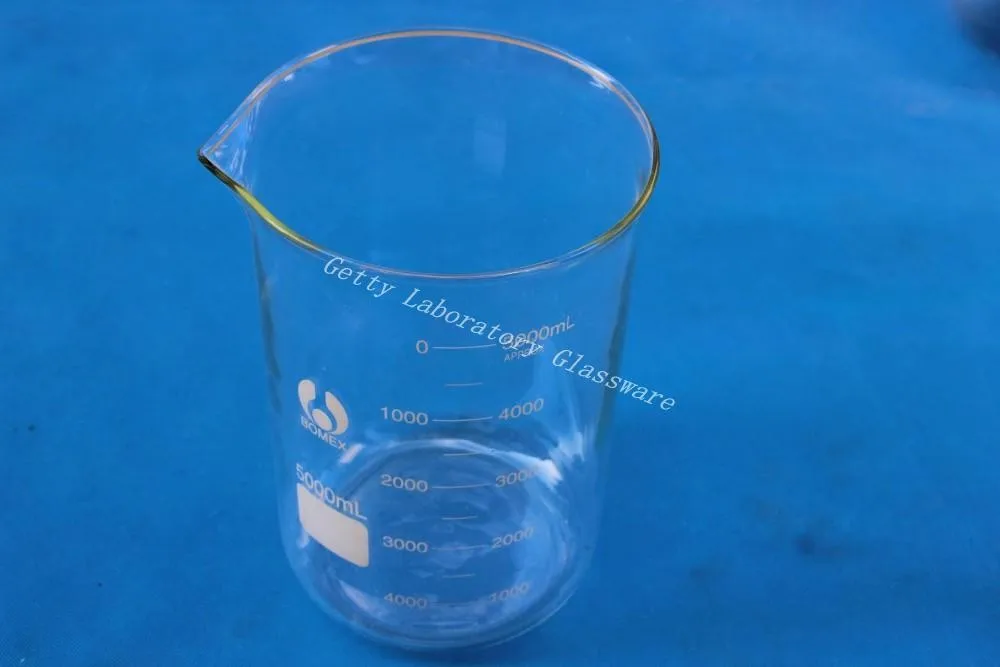 5000 mL (5 Litre) Lab Glass Beaker, with wide mouth, pyrex glass ...