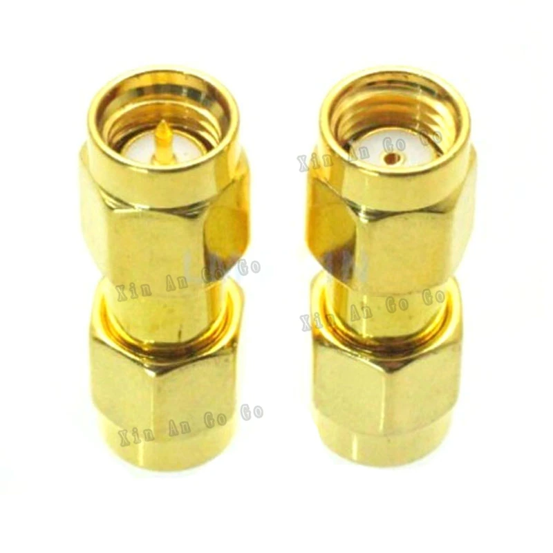 RF coaxial coax adapter SMA to SMA connector SMA male to RP SMA male ...