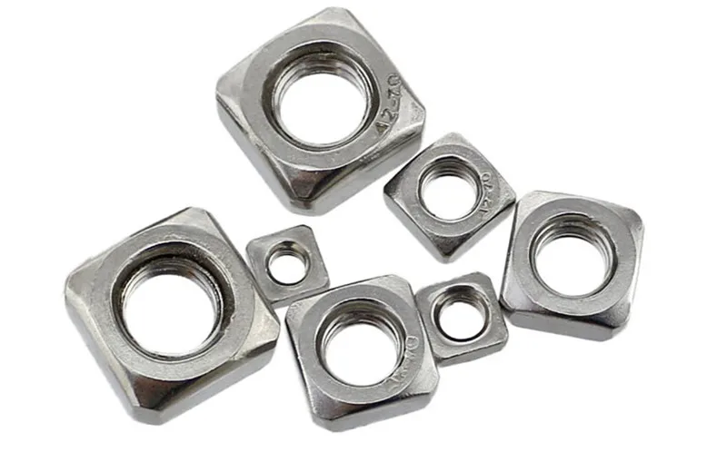 300pcs/Lot Metric Thread DIN557 M3 304 Stainless Steel A2 Square Nut ...