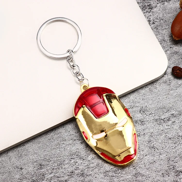 Metal Marvel Avengers Captain America Shield Keychain Spider man Iron ...