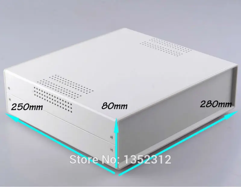 One pcs 280*250*80mm iron project box electronic case housing control ...