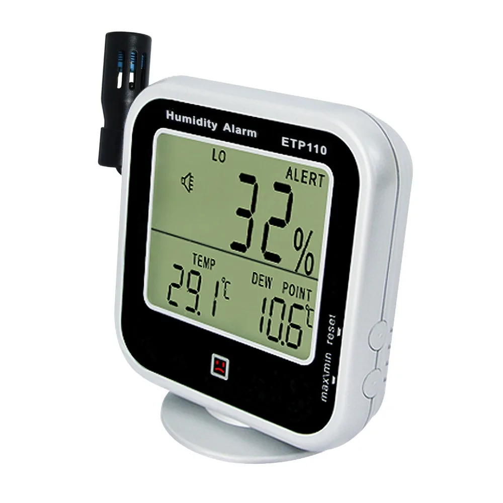 Digital Thermo Hygrometer Indoor Outdoor Temperature Thermometer With Dew Point Measurement